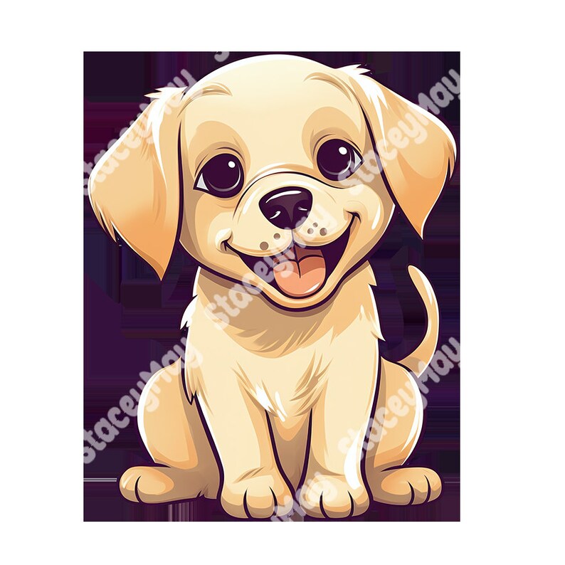 Labrador Puppy Dog Clip Art High-resolution PNG Digital - Etsy