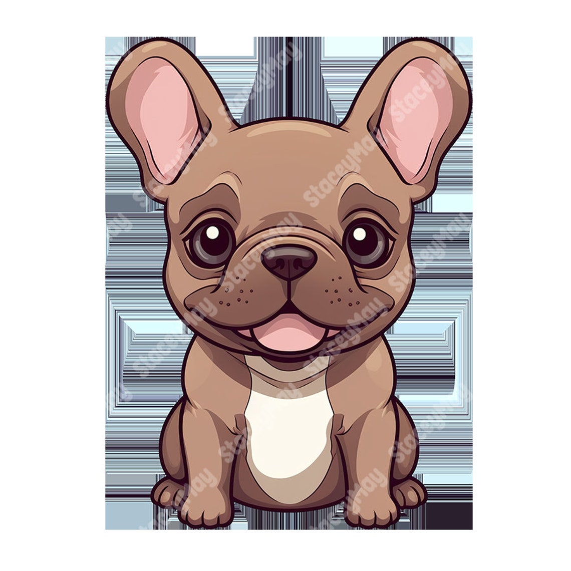 French Bulldog Clip Art - High Resolution Digital Download - Etsy