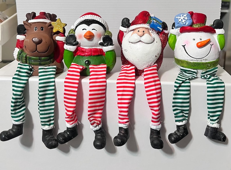 Christmas Shelf Sitters With Dangling Legs - Etsy