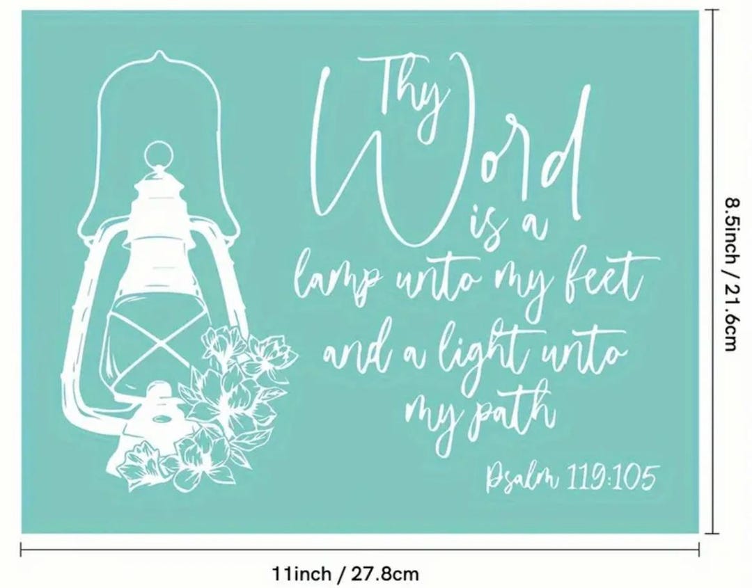 8.5x11 Inch “thy Word is a Lamp Unto My Feet and a Light Unto My Path ...