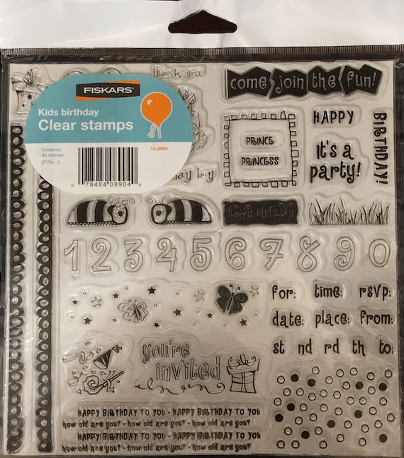 Fiskars 8x8 Acrylic Stamp | Etsy