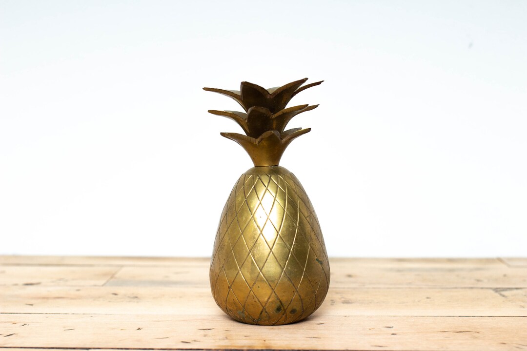 Vintage Brass Pineapple Sculpture - Midcentury Modern - Etsy