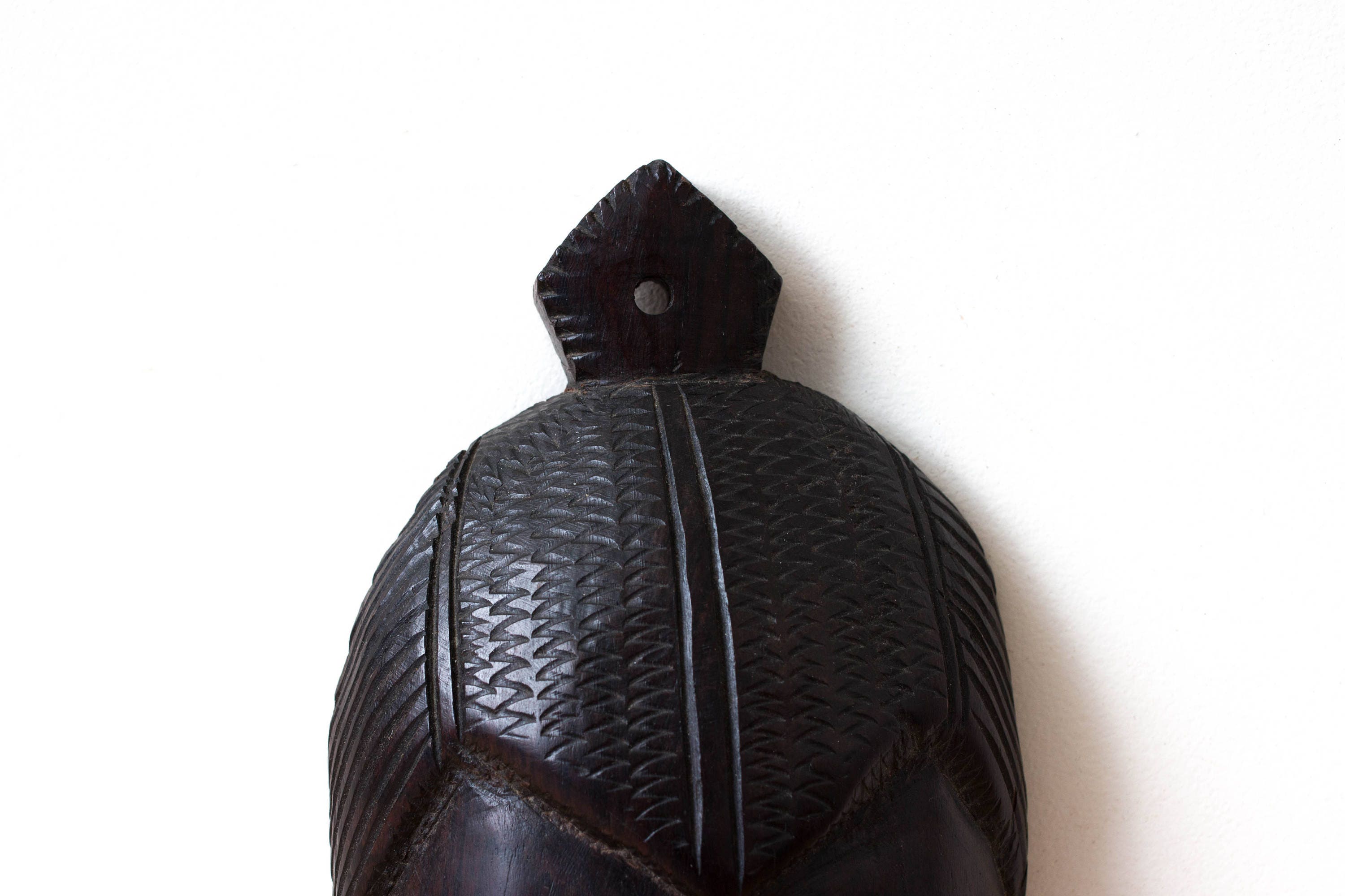 Vintage African Tribal Mask, Wall Hanging, Hand Carved Tropical Wood - Etsy