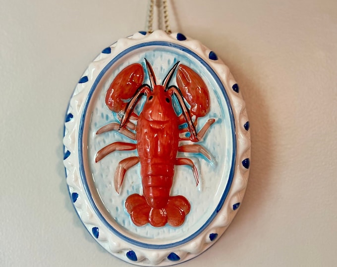 Vintage Ceramic Lobster Mold; Vintage Food Mold; Kitchen Decor; Coastal ...