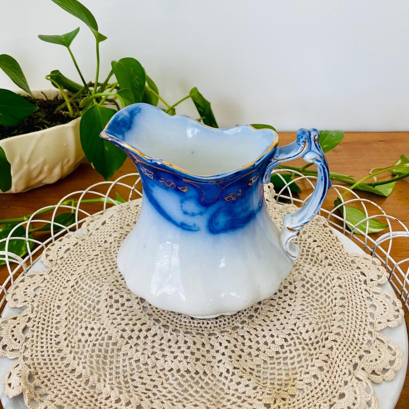 Flow Blue Pitcher - Etsy