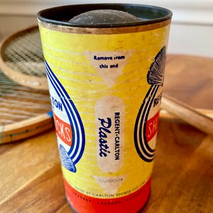 Antique Badminton Racquet Pair and Regent-carlton Shuttlecock ...