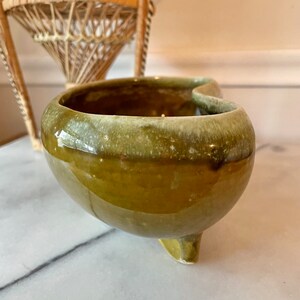 Vintage Glazed California Pottery Kidney Shaped Planter Mid Century ...