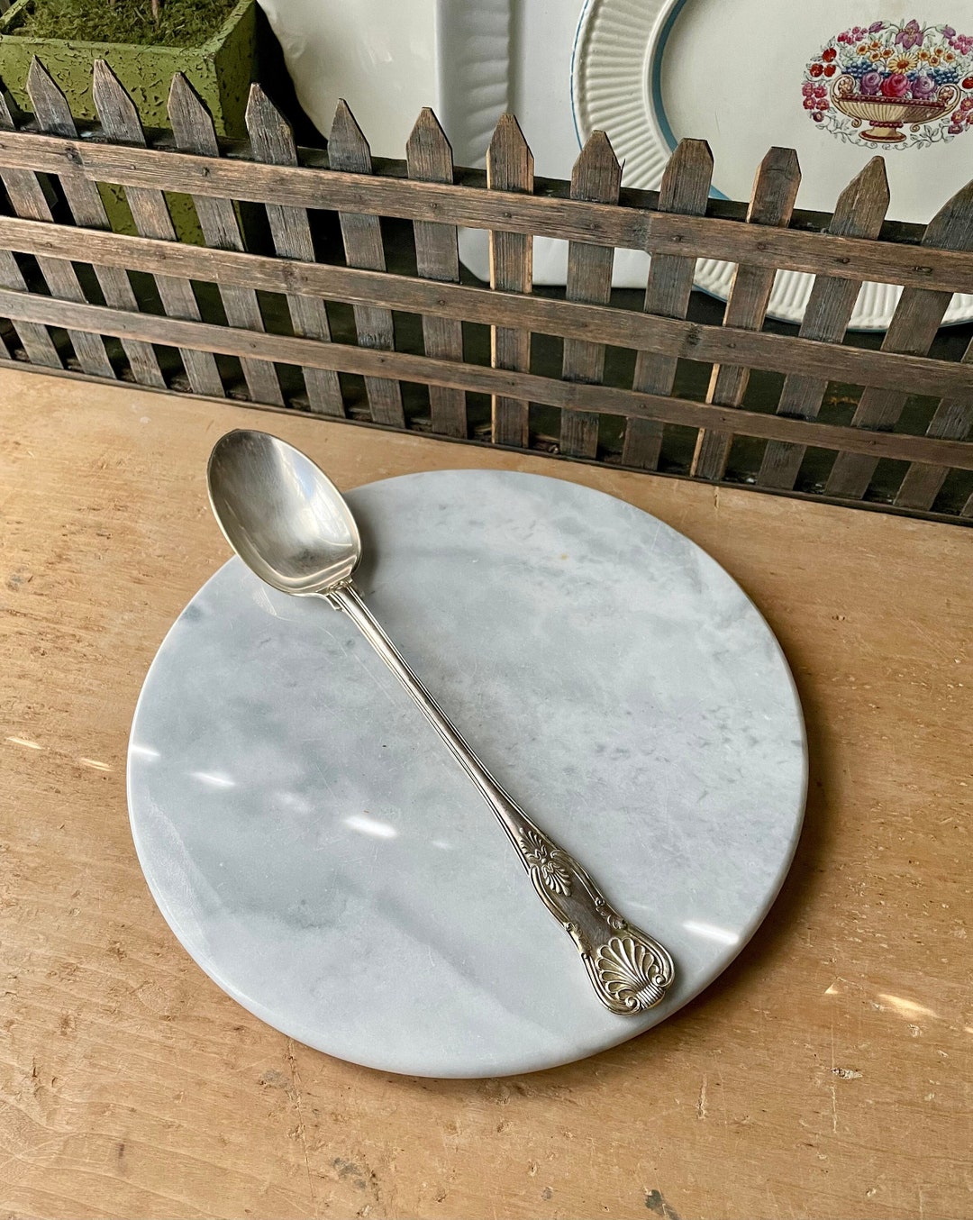 Vintage Silverplate Charleston Rice Spoon Sheffield Kings Pattern ...