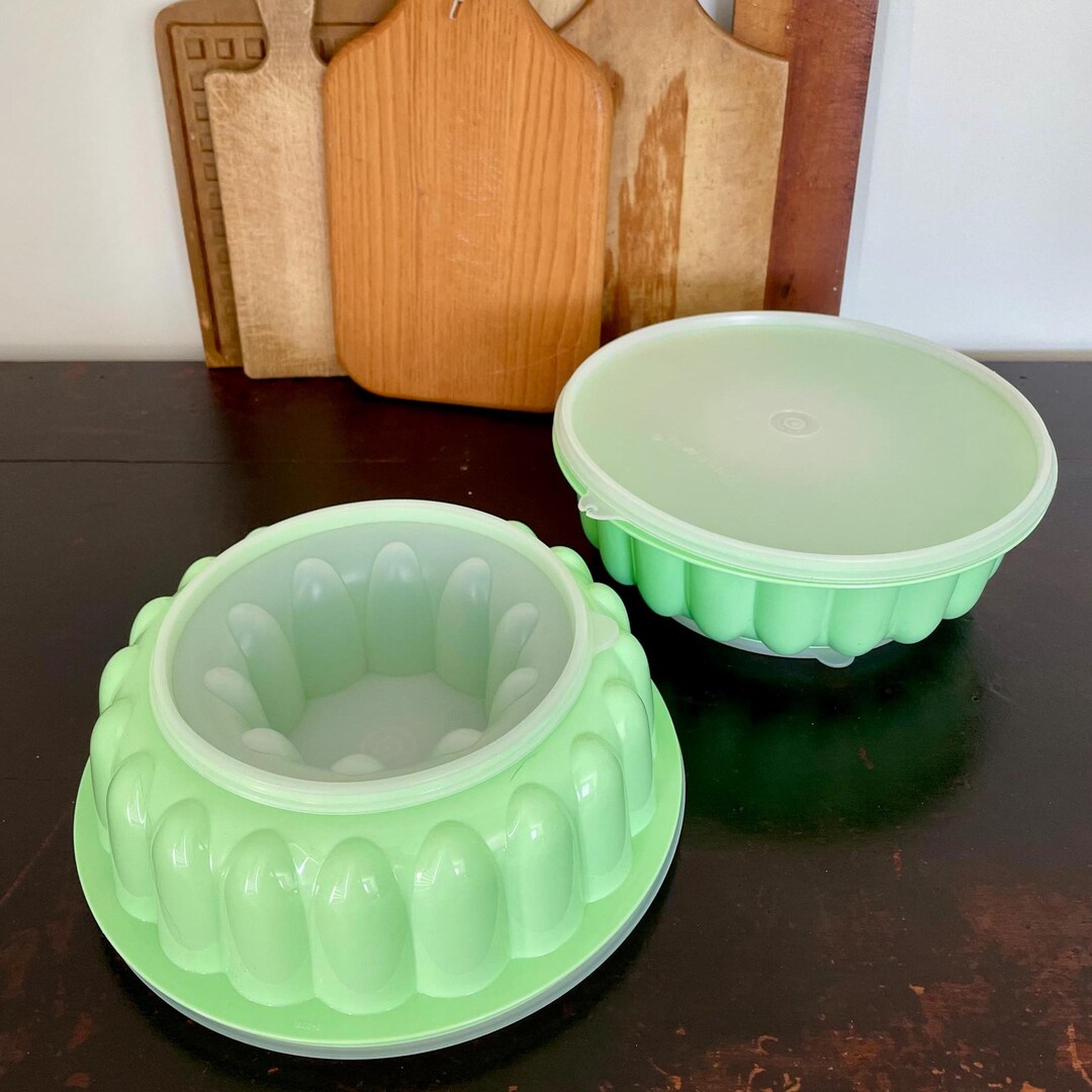 Vintage Green Tupperware Gelatin Mold Set With Instructions - Etsy
