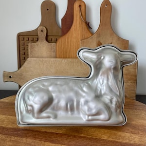 Vintage Aluminum Nordic Ware Lamb Cake Pan Mold; Aluminum 3D Sheep Cake ...