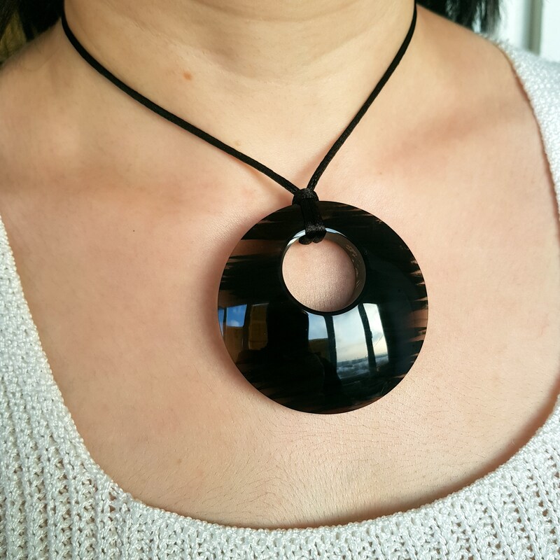 Obsidian Necklace - Etsy