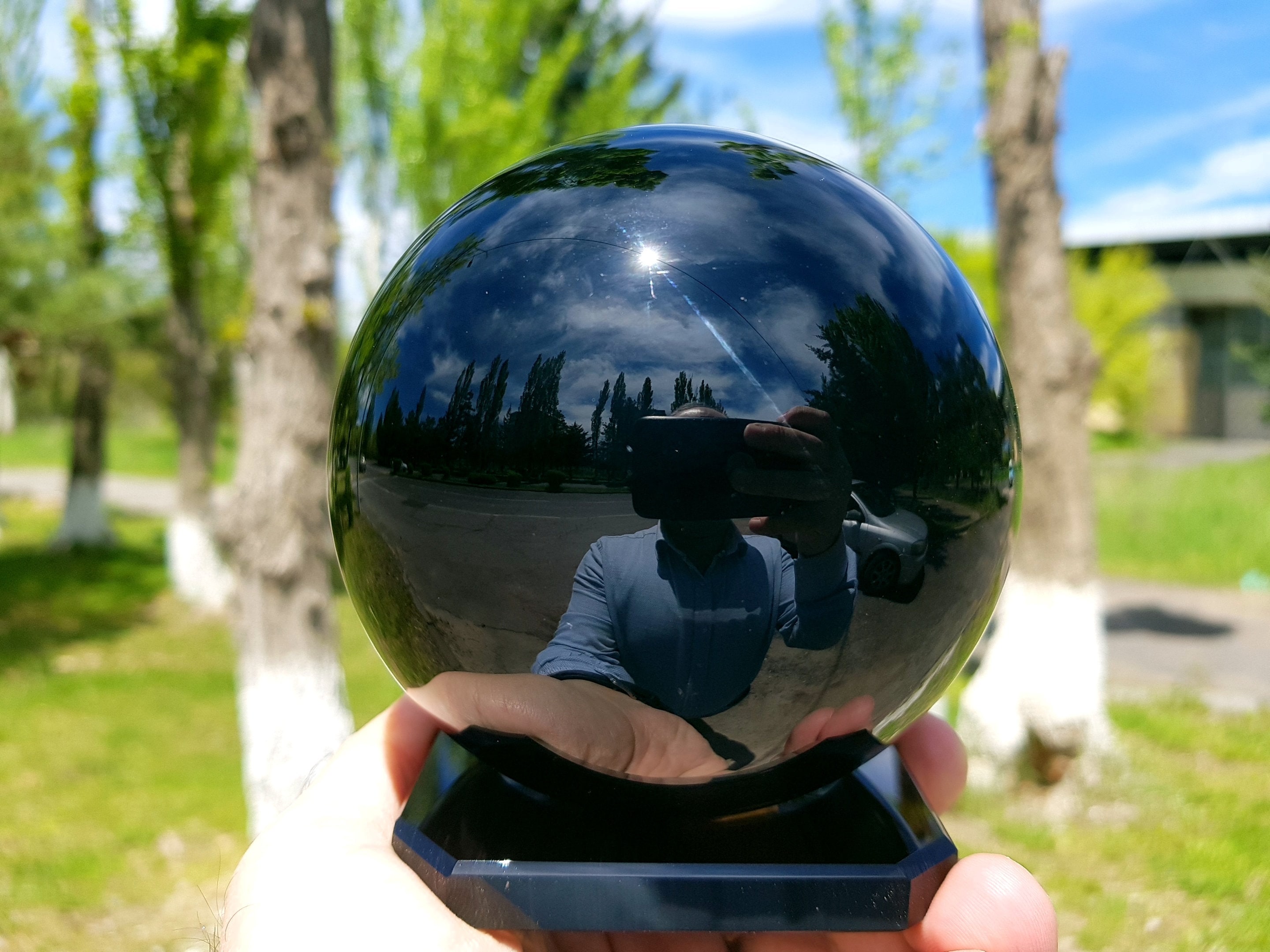 3.180mm Black Obsidian 600 Grams Obsidian Sphere - Etsy Australia