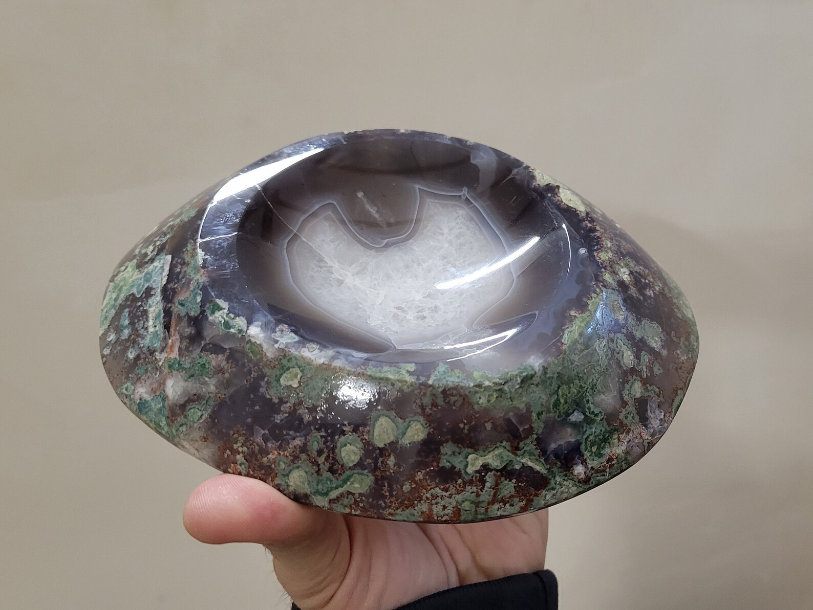 5.2134mm Rare Green Moss Agate Sphere 3000 Grams - Etsy