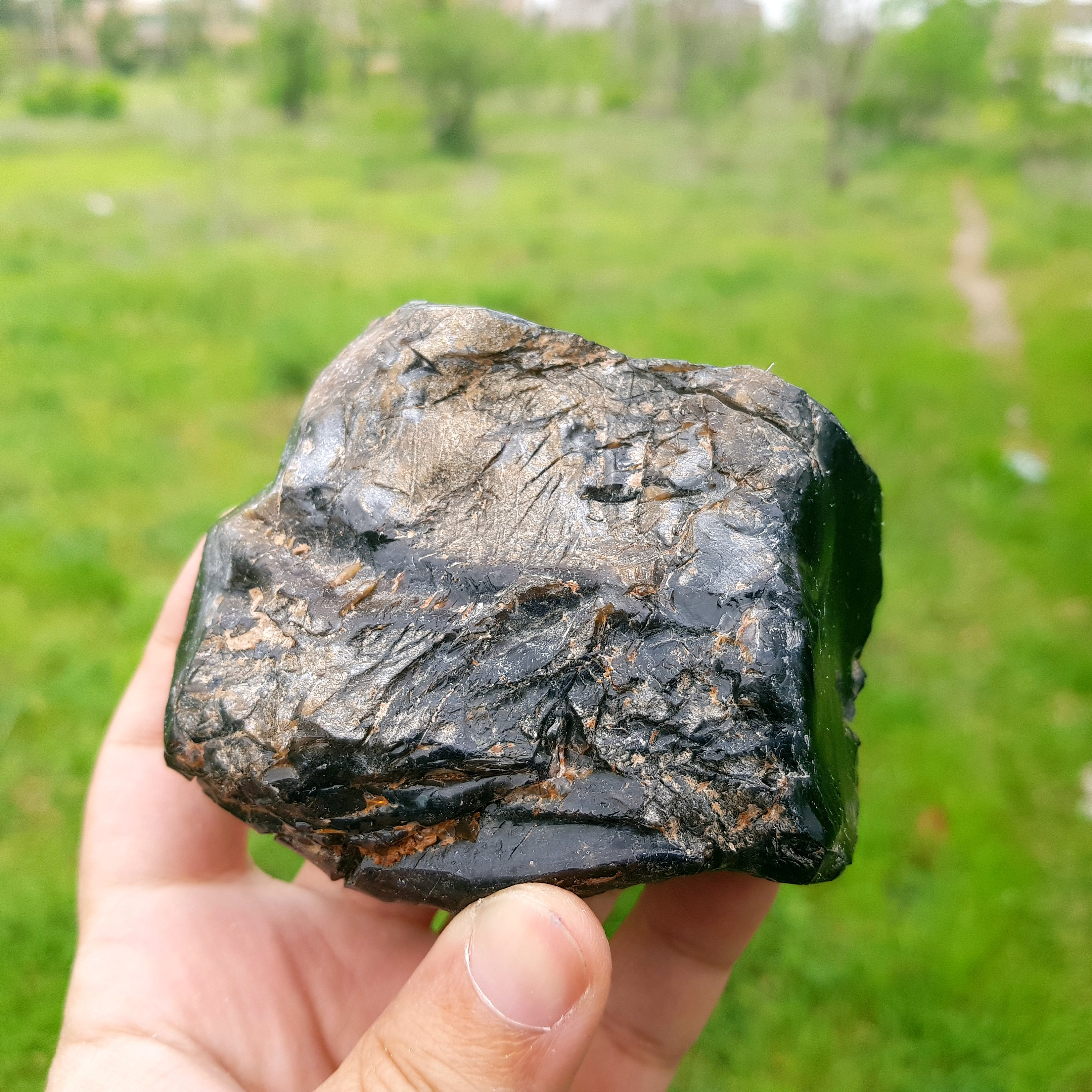 Rare Silver Sheen Obsidian Crystal Raw Black Obsidian | Etsy