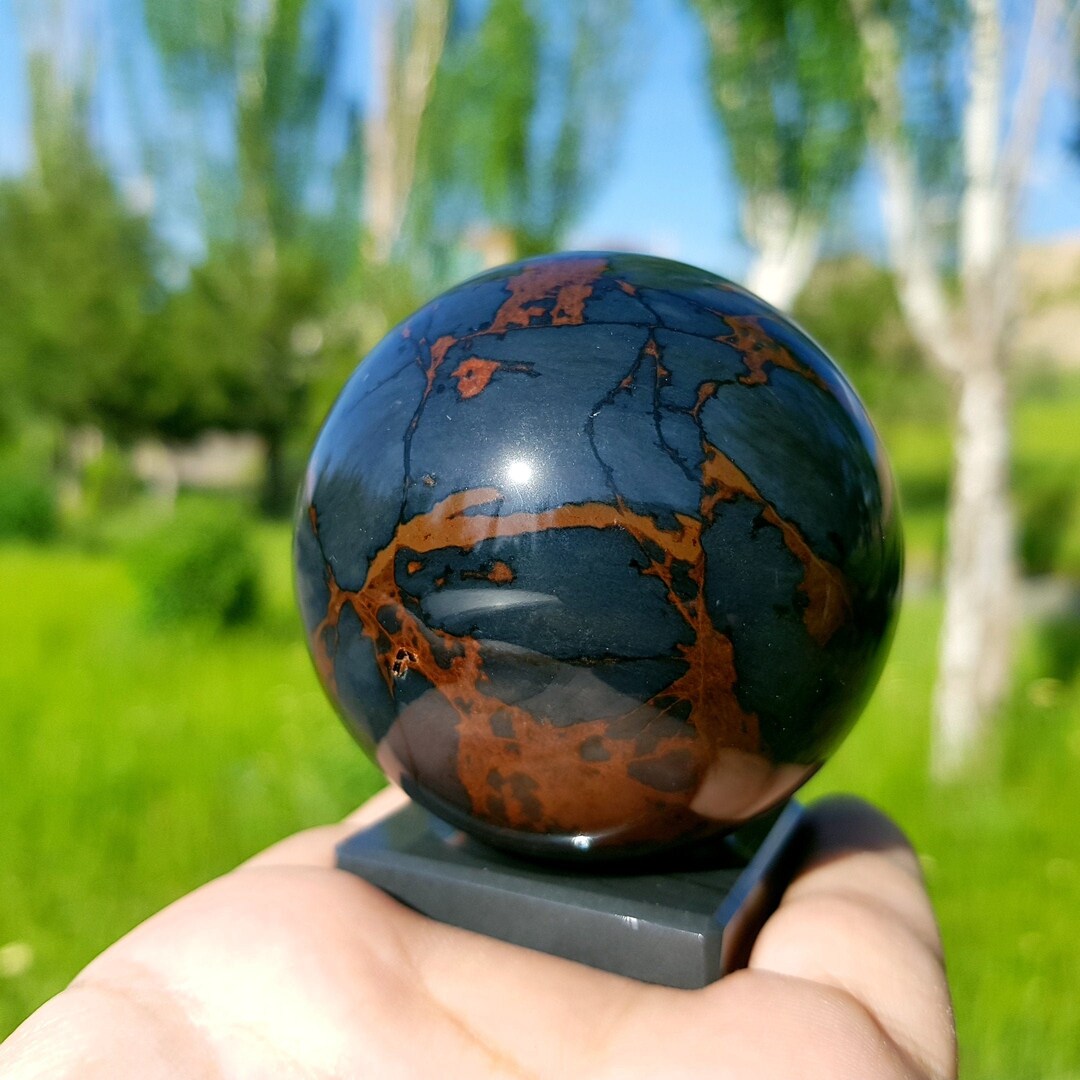 2.5264mm Brecciated Obsidian, Rare Obsidian 330 Grams, Stand for FREE ...