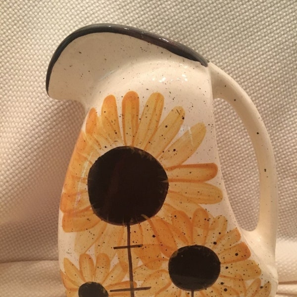 Sunflower Pitcher - Etsy