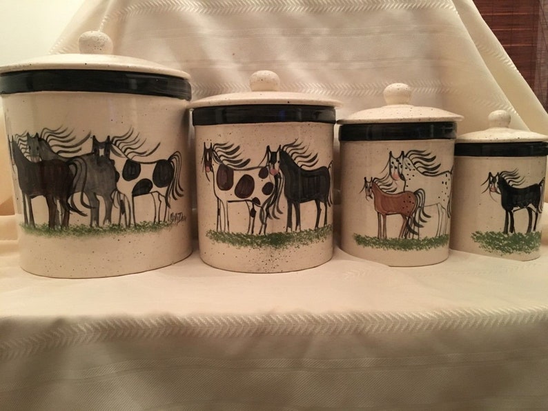 Kitchen Canister Set Custom Kitchen Canister Set I Did for a - Etsy