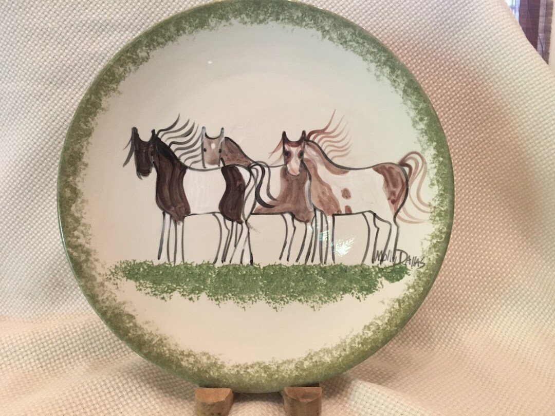 Custom Plate With Three Donkeys on It - Etsy