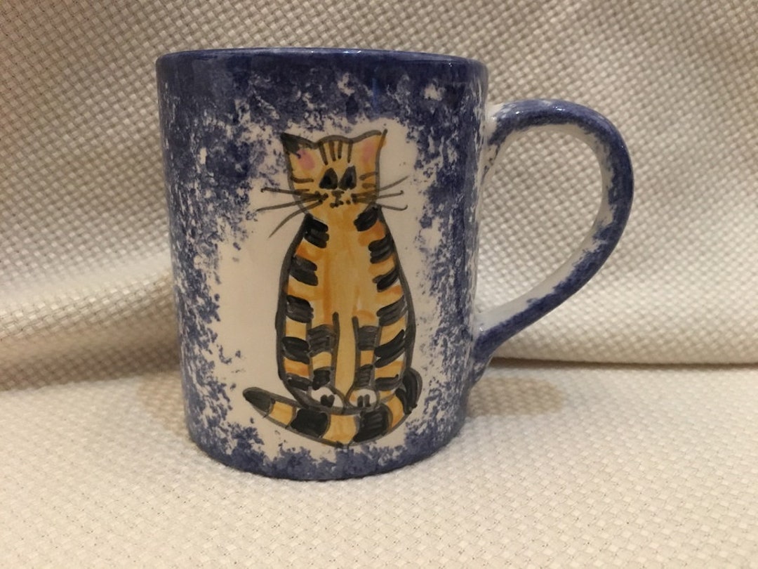 Cat Pottery Mug/cat Travel Mug/ Cat Mug/ceramic Mug/ceramic Mug ...