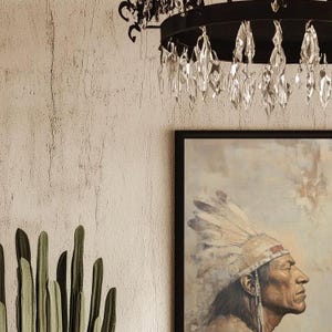 Native Painting, Muted Colors, Western Wall Decor, Native American ...