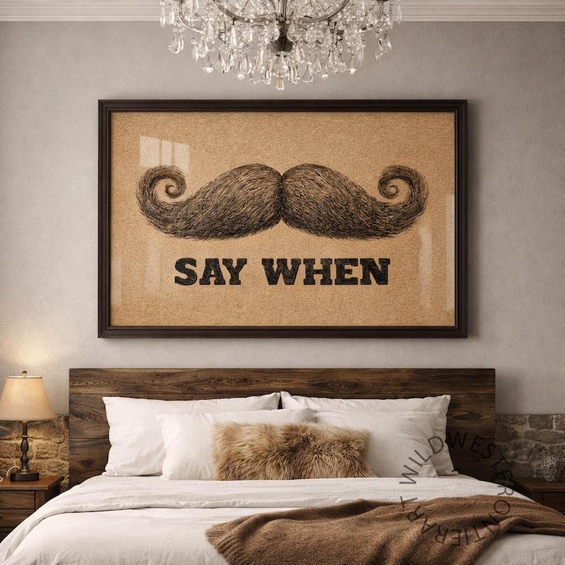 Mustache Poster - Etsy