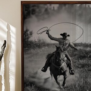 Cattle Drive Cowboy Poster, Western Room Decor, Ranch Poster, Gift for ...