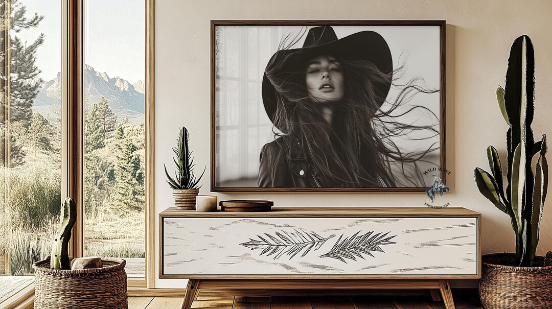 Cowgirl Poster, Western Room Decor, Gift for Her, Cowgirl Wall Art ...