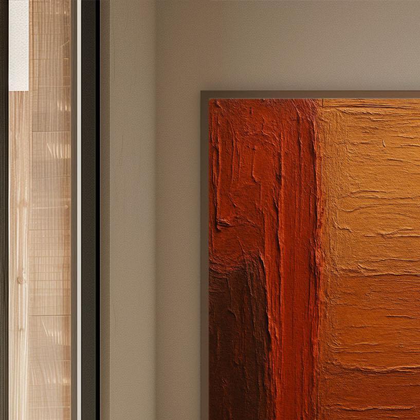 Rust Clay Western Abstract Art Set, Textured Desert Wall Art Prints - Etsy