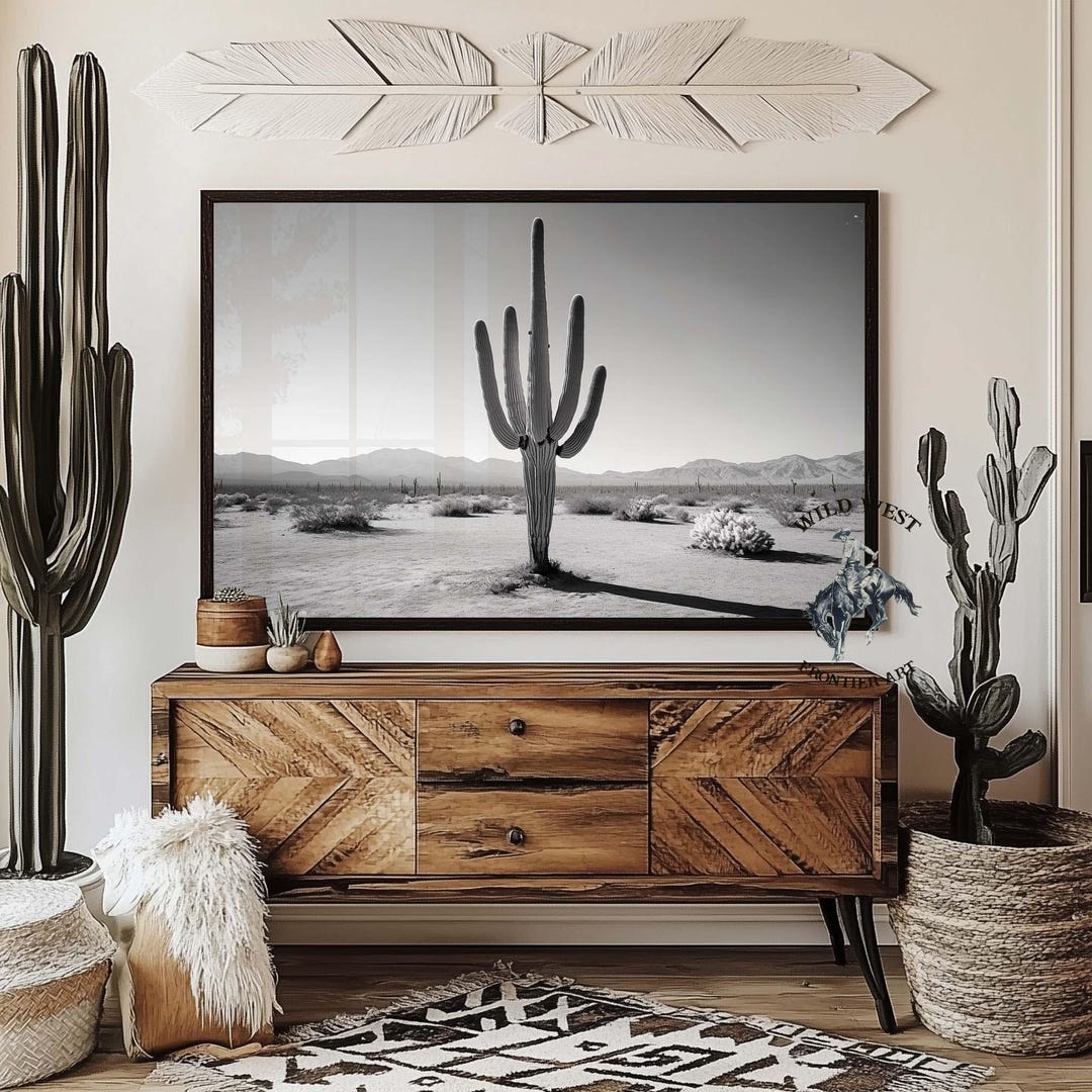 Saguaro Cactus, Western Decor, Western Art, Cowboy Art, Western Prints ...