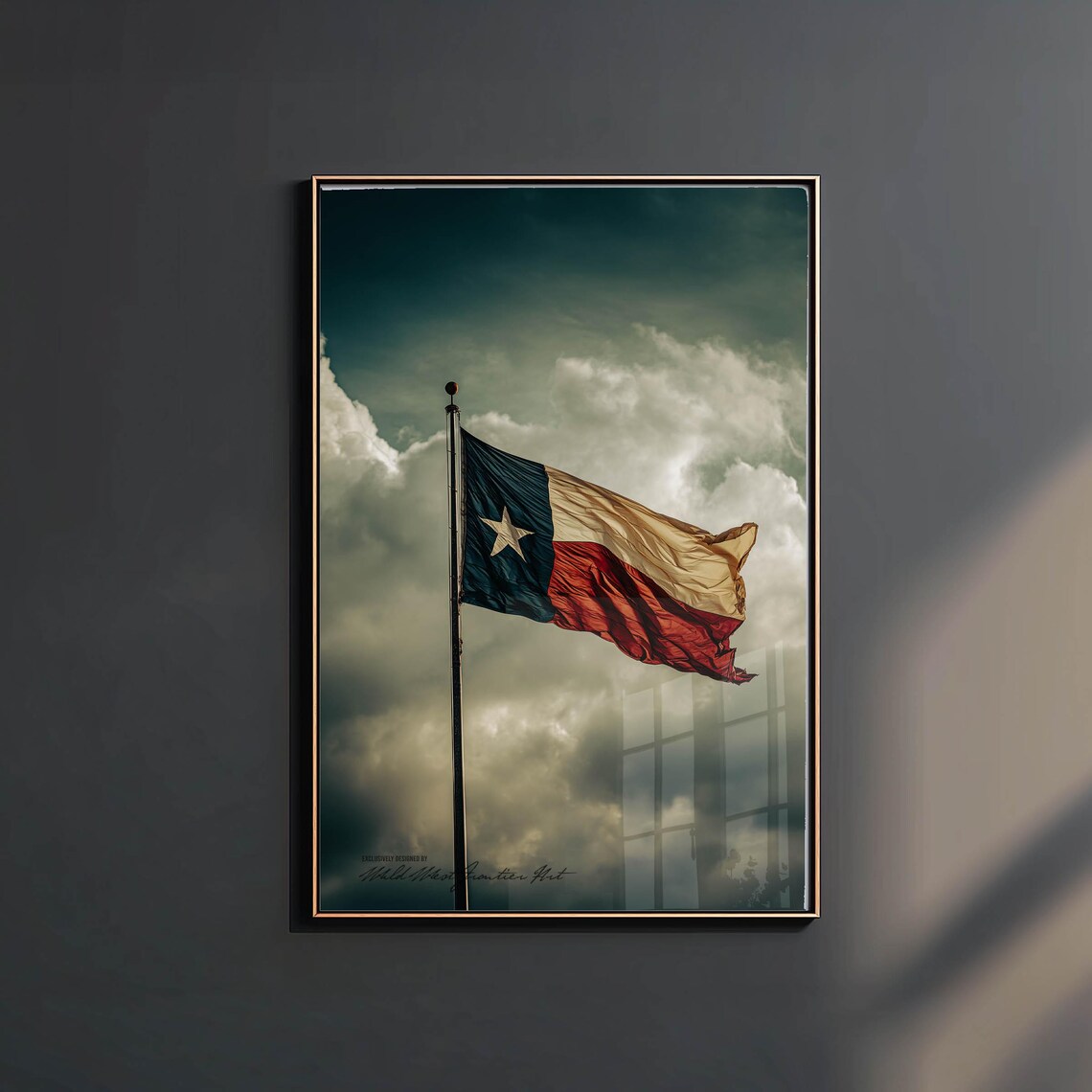 Texas Flag Poster Western Lone Star Wall Art - Etsy