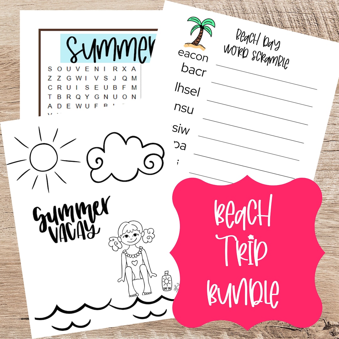 Kids Road Trip Games Printable/family Vacation Car Games/travel ...