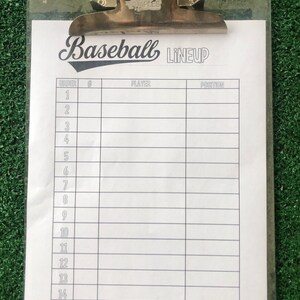 Baseball Roster for Team/ Team Organizer/tee Ball Roster/fourteen ...