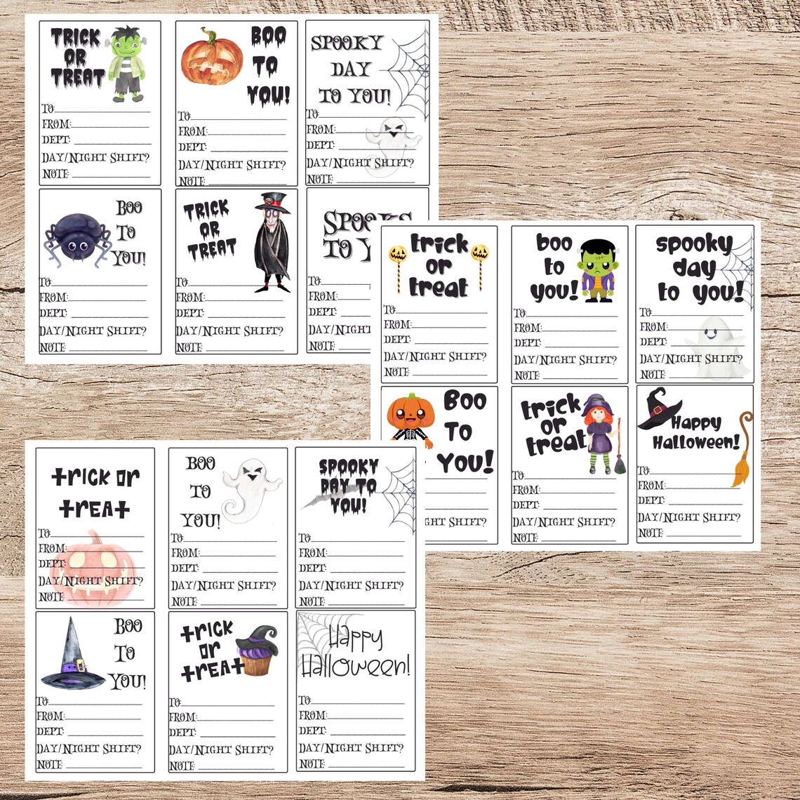 Halloween Candy Gram Flyer/ Boo Grams for Halloween - Etsy