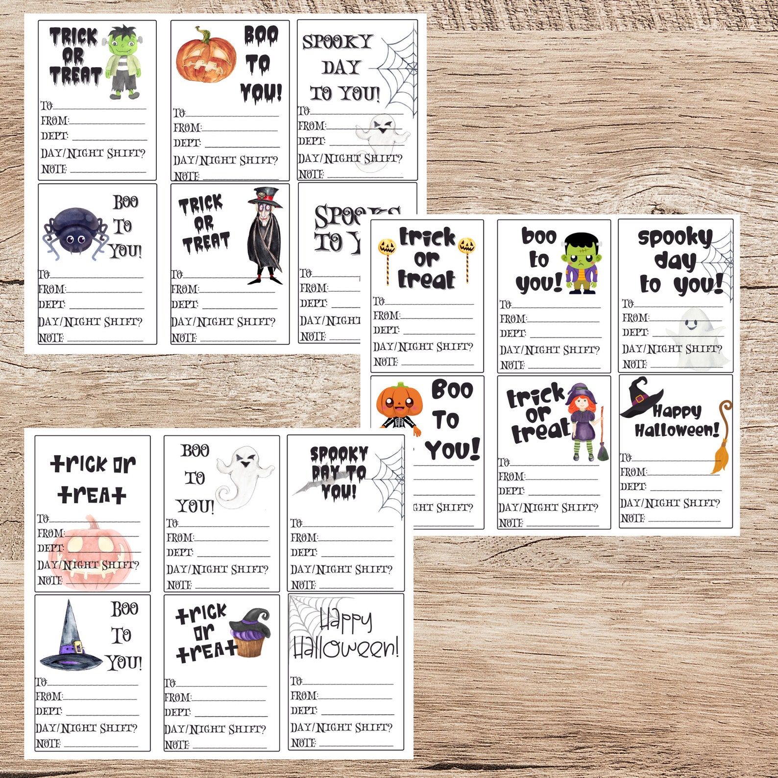 Halloween Candy Gram Flyer/ Boo Grams for Halloween - Etsy