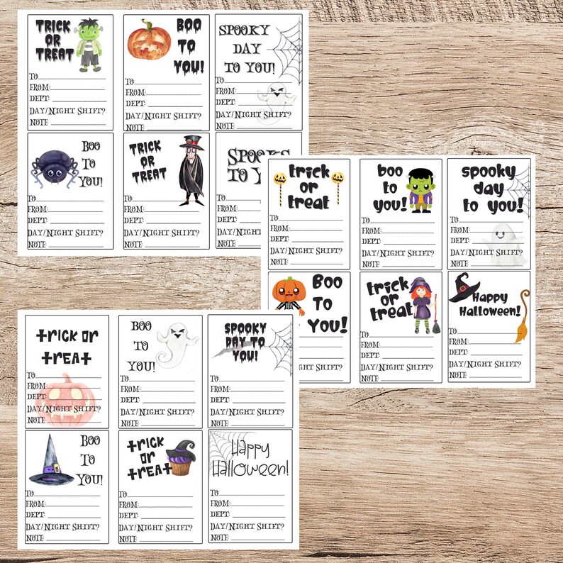 Halloween Candy Gram Flyer/ Boo Grams for Halloween - Etsy