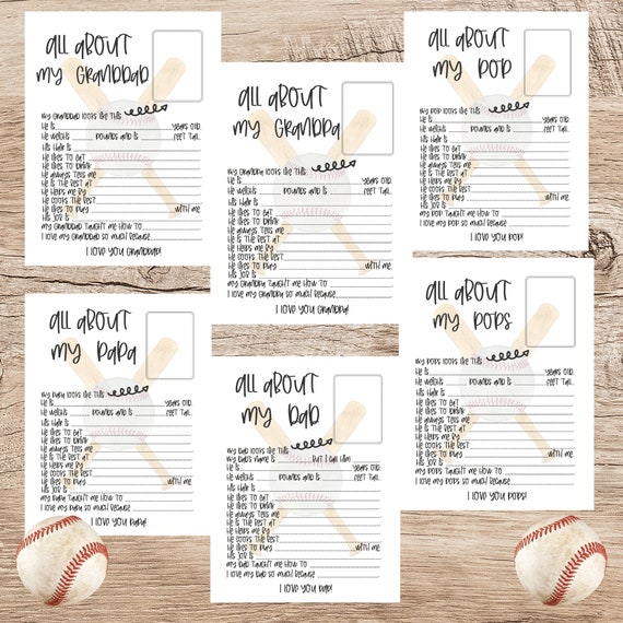 Printable Gift for Dad Bundle / Interview Questions With - Etsy
