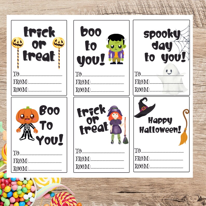 Halloween Candy Gram Flyer/ Boo Grams for Halloween - Etsy