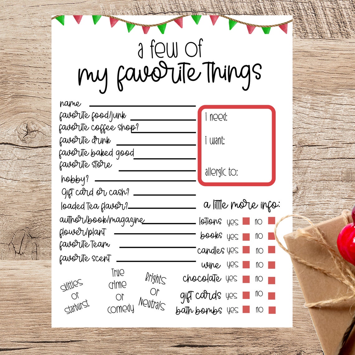Teacher Appreciation Gift/survey for Teacher Christmas Gift/ - Etsy