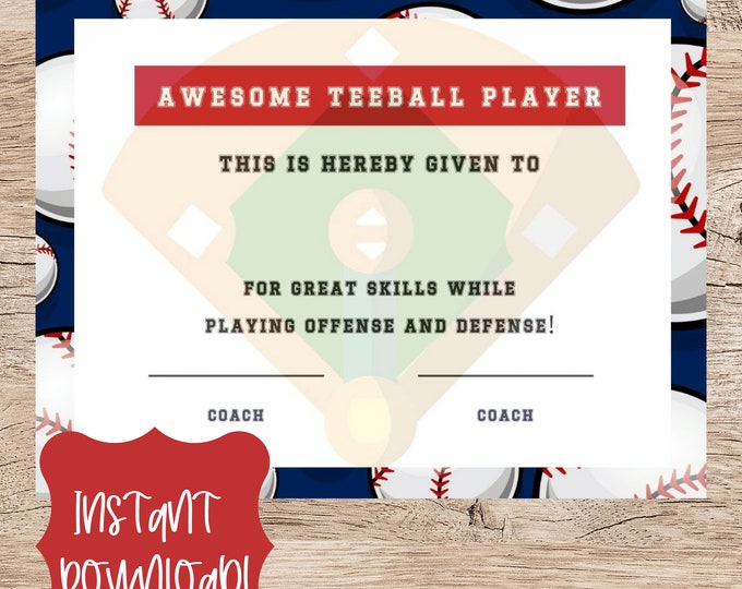 Baseball Lineup Printable/team Organizer/tee Ball Roster/12 Player List ...