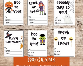 Boo Grams Digital Download for PTA / PTO Elementary School Fundraising ...