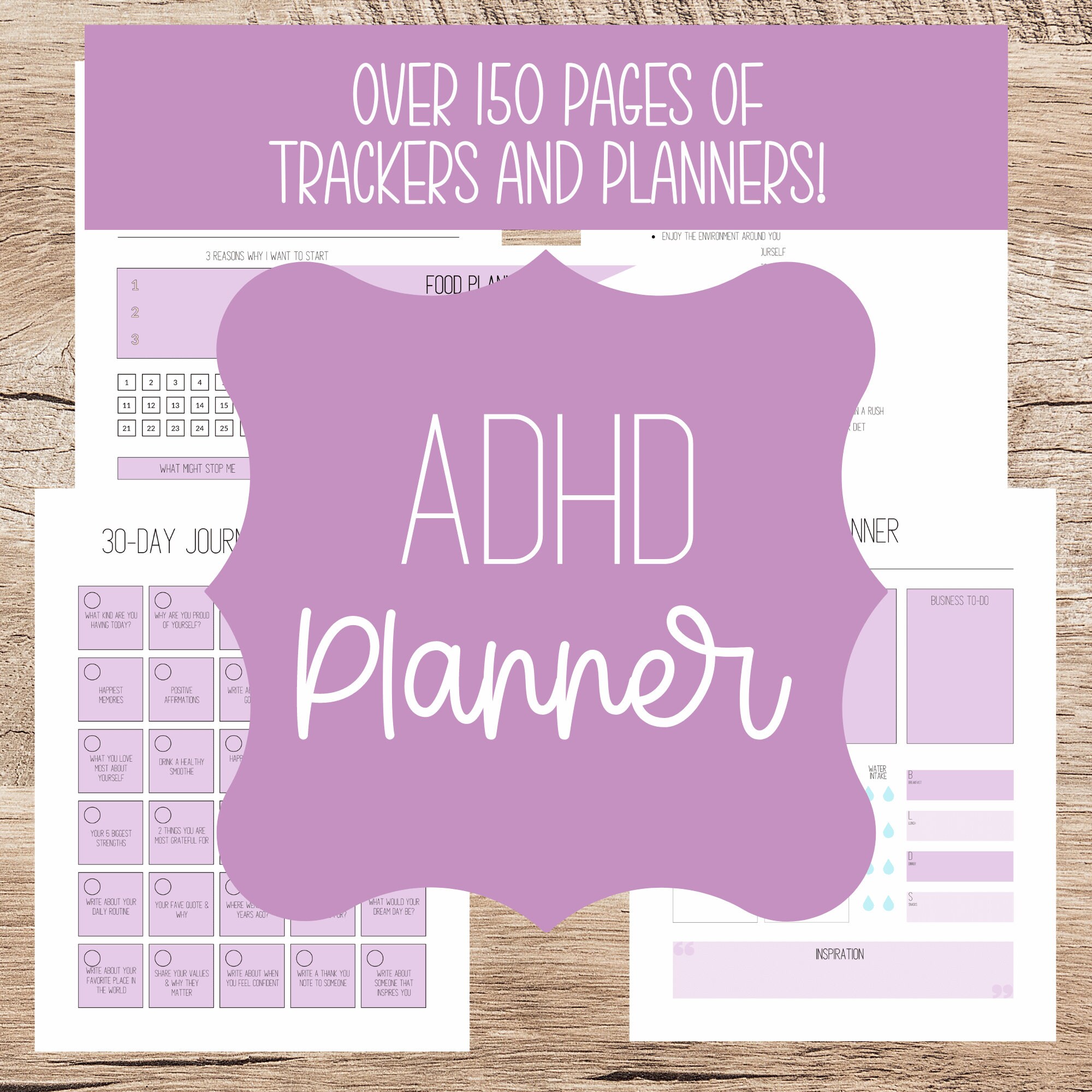 ADHD Printable Planner/ Downloadable Household/glow up Planner/2023 ...