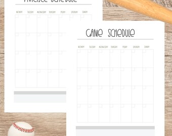Printable Baseball Game Stats, Instant Download Template, Sports ...