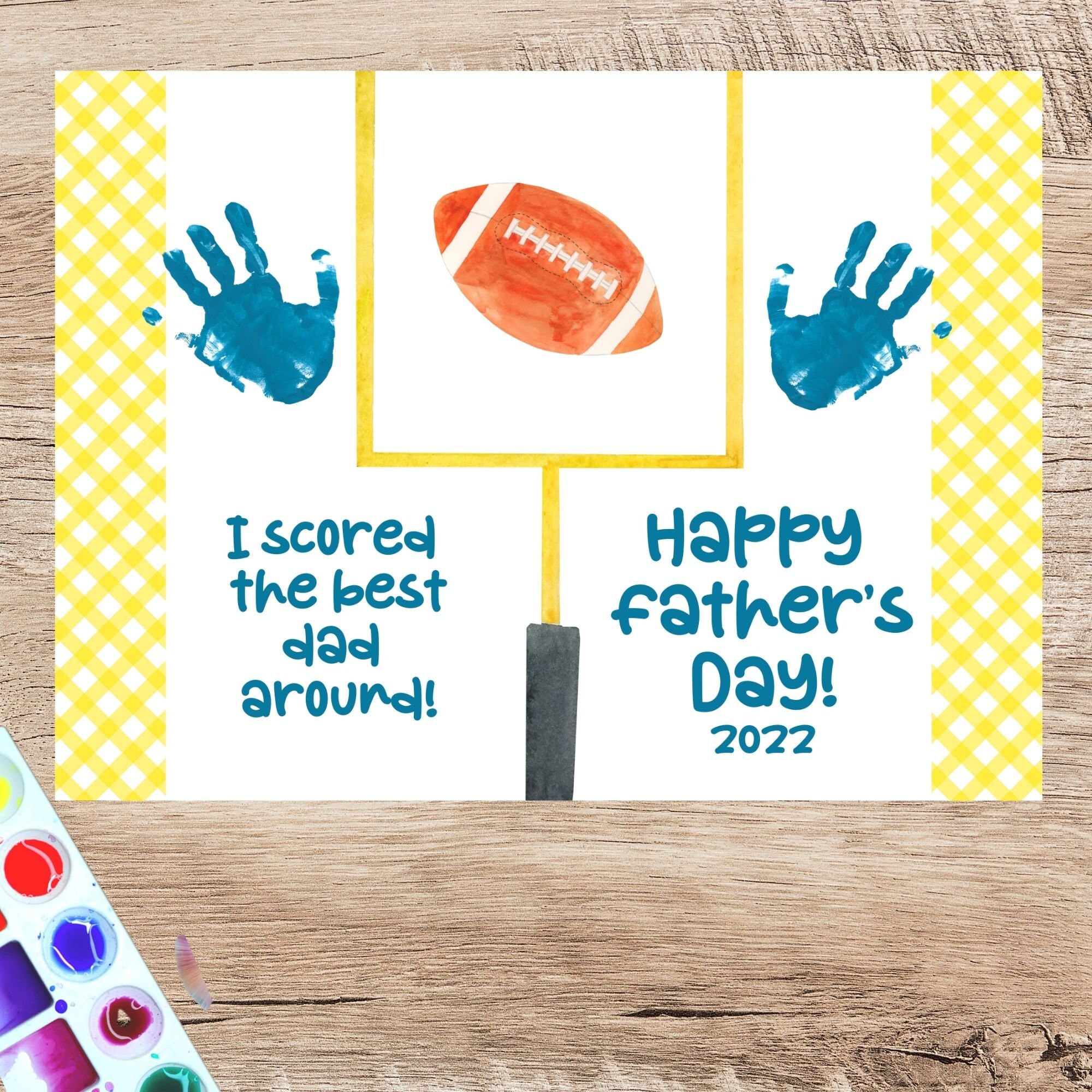 Father's Day Printable Handprint Art /handprint Craft Kid for Dad ...