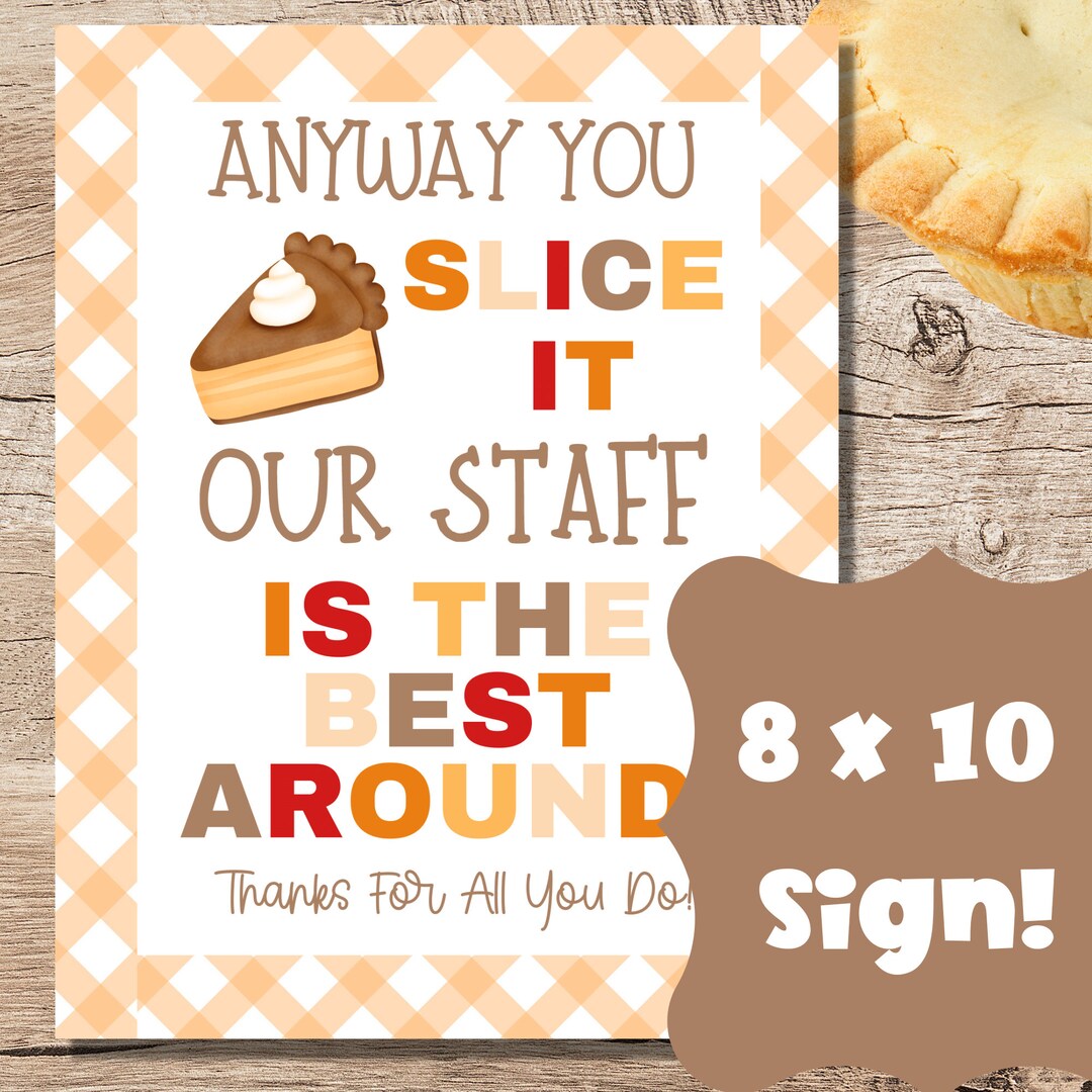 Staff Appreciation Sign | Employee Appreciation Gift Idea | Snack ...