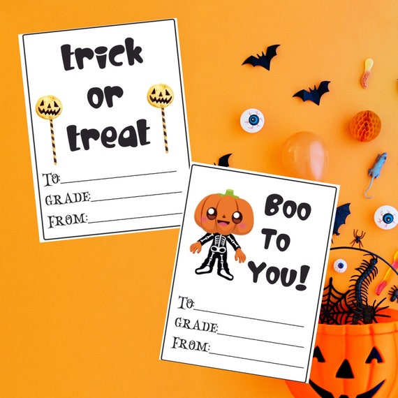 Halloween Grams for Kids Printable Halloween Candy Grams for | Etsy