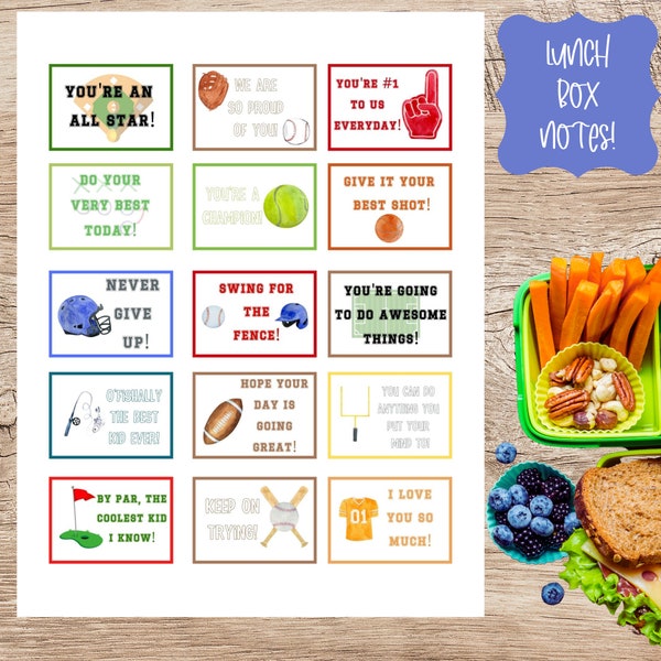 Lunch Box Cards - Etsy