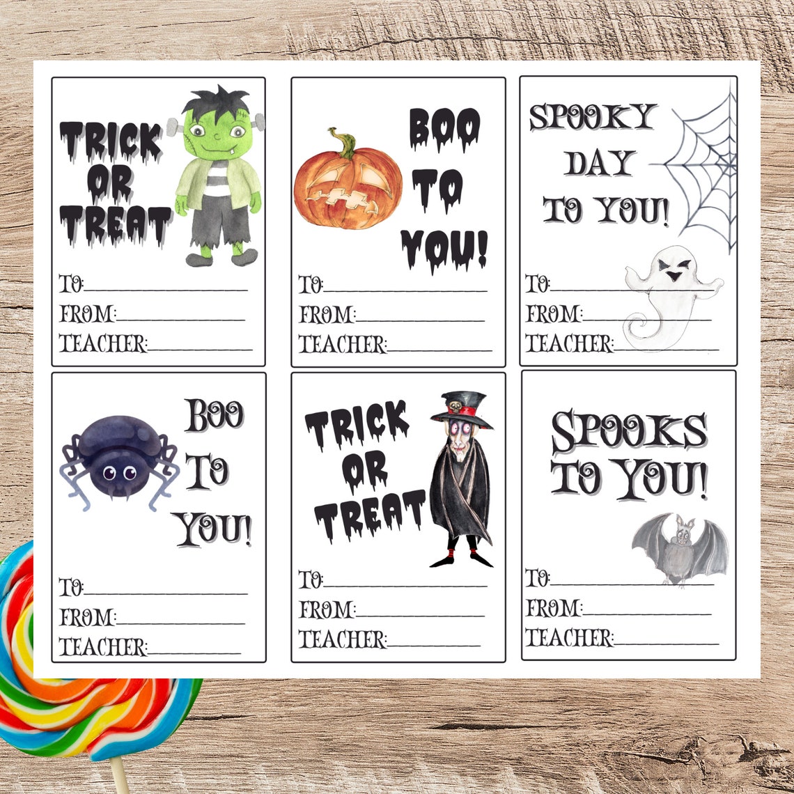 Halloween Candy Gram Flyer/ Boo Grams for Halloween - Etsy