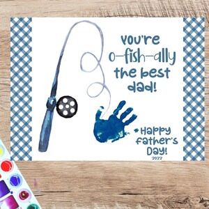 Father's Day Printable Handprint Art /handprint Craft Kid for Dad ...