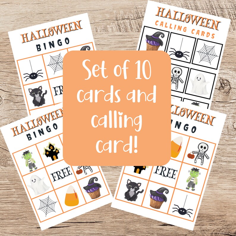 Printable Halloween Bingo Game: Preschool Class Party (digital Download ...