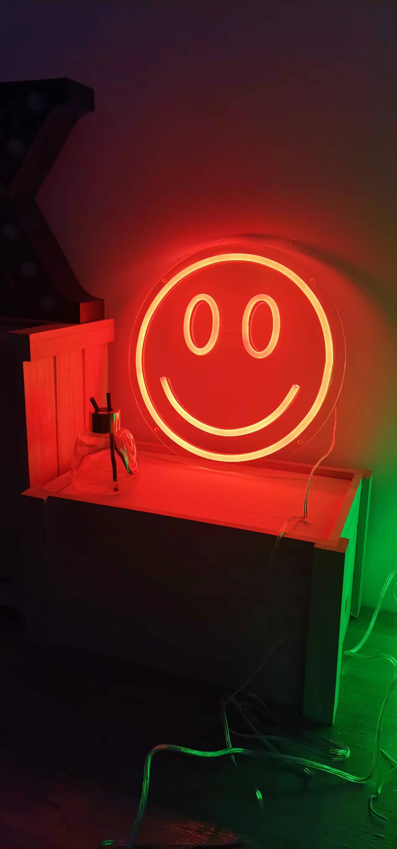 LED Smiley Face Acrylic Neon Sign Smile Face Neon Light Home - Etsy